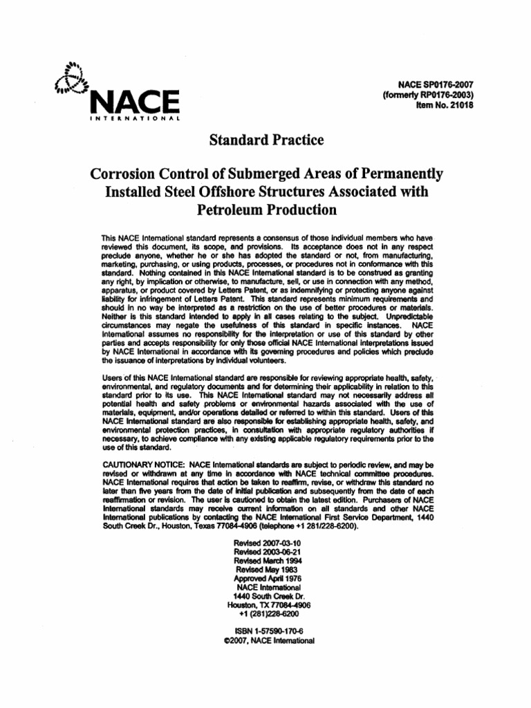 SP0176 Nace | PDF