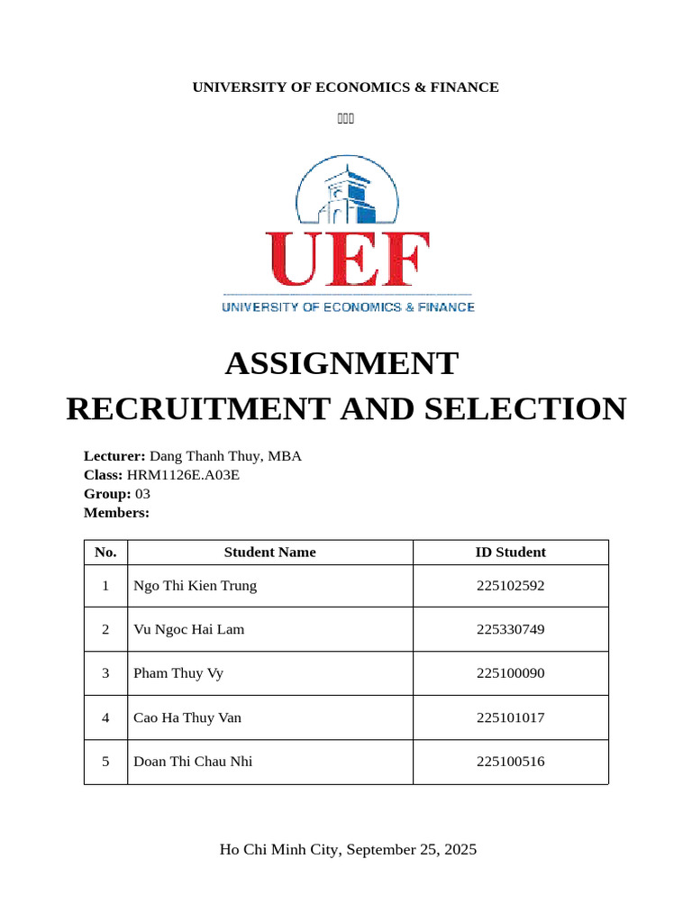 Recruitment and Selection Analysis Report | PDF | Employee Retention ...