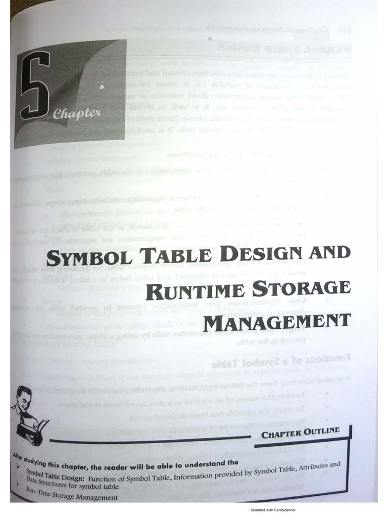 Unit 5 - Symbol Table Design Runtime Storage Management | PDF