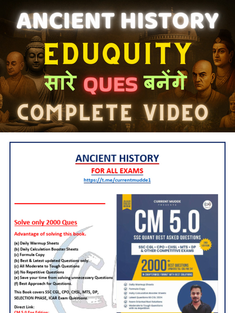 Ancient History CM Short Notes | PDF | Vedas | Hindu Literature