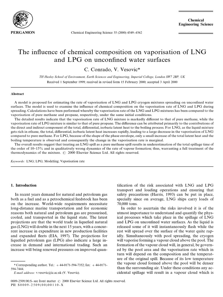 LNG and LPG Vaporisation on Water | PDF | Boiling | Liquefied Petroleum Gas