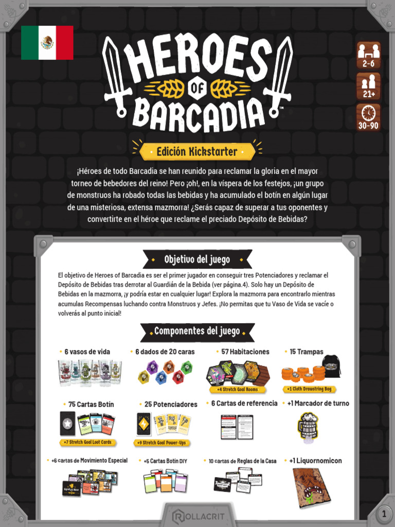 Heroes of Barcadia - Reglamento | PDF