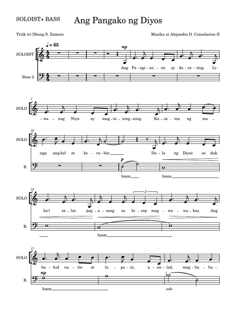 S+bass - Ang Pangako NG Diyos | PDF