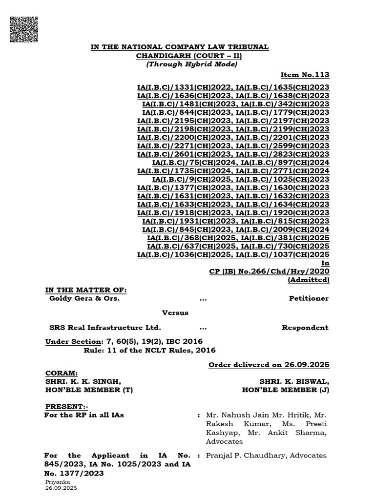 60. Order Dated 26.09.2025 | PDF