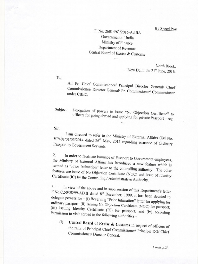 Foreign Visit Delegation of Power | PDF