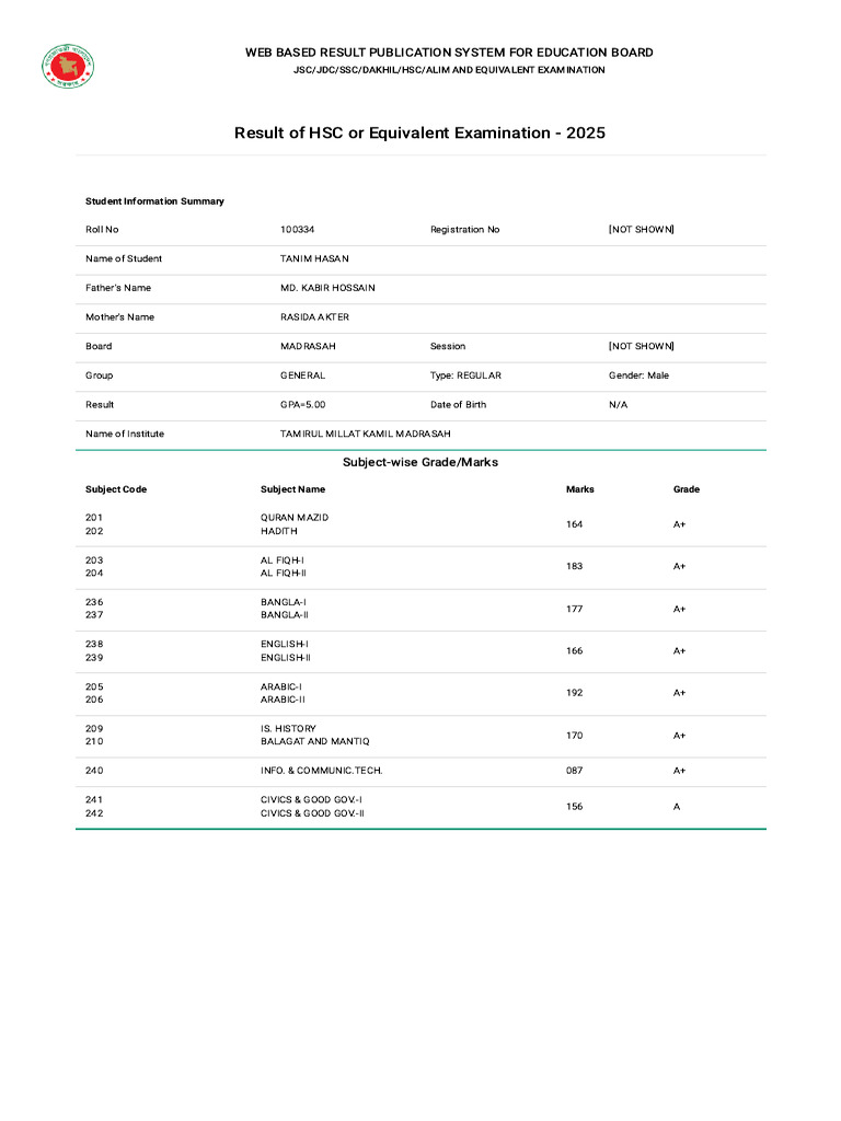 Web Based Result Publication System For Education Board | PDF ...