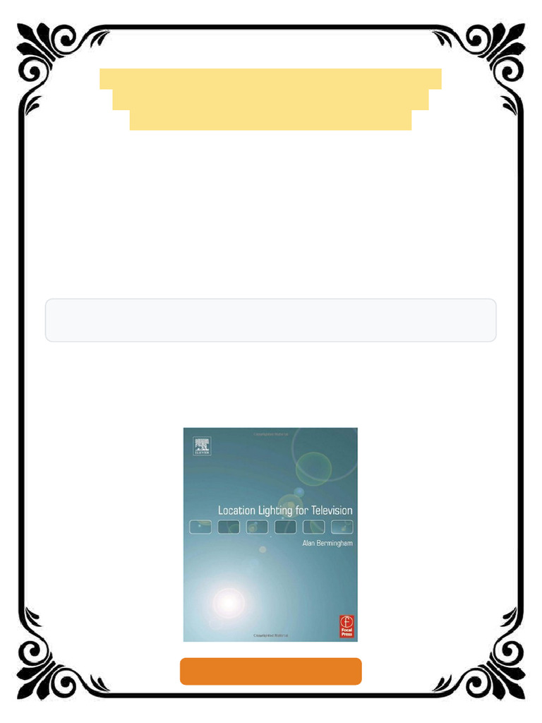 Location Lighting for Television 1st Edition Alan Bermingham ebook ...