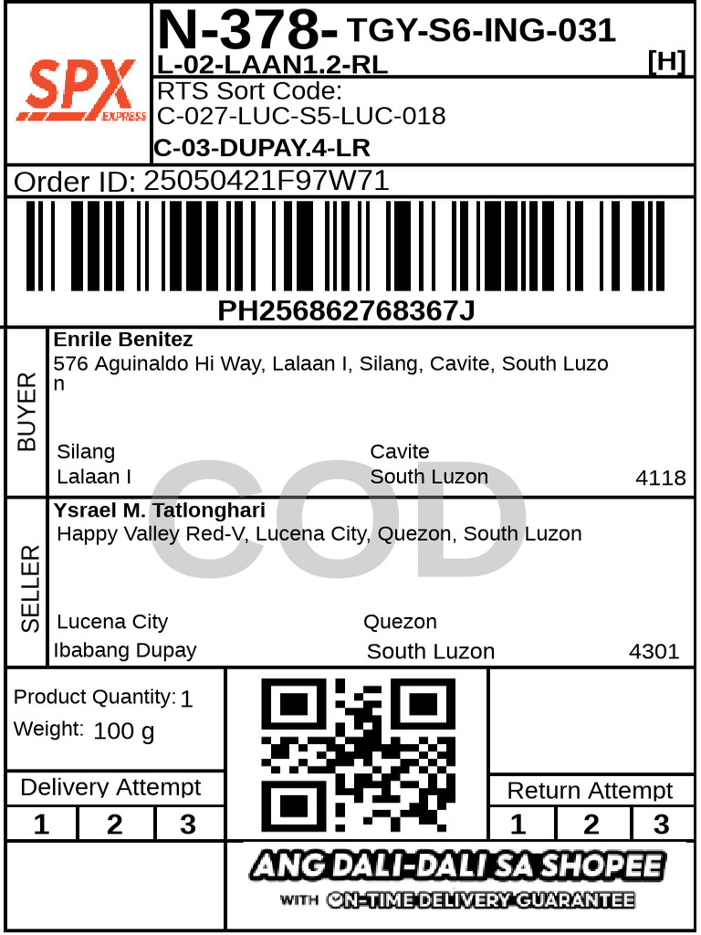 Air Waybill 114 | PDF