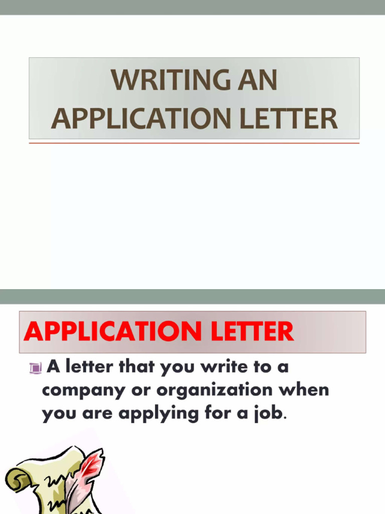 Lesson 2 Writing A Application Letter | PDF