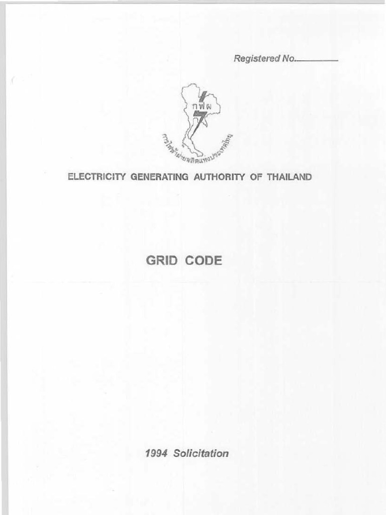 Thailand EGAT Grid Code Overview | PDF | Electrical Grid | Volt