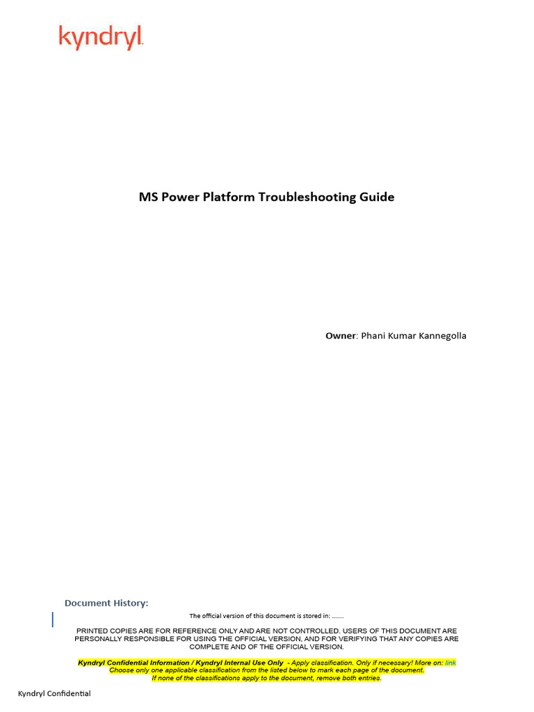 Power Platform Troubleshooting Guide | PDF | Microsoft Sql Server ...