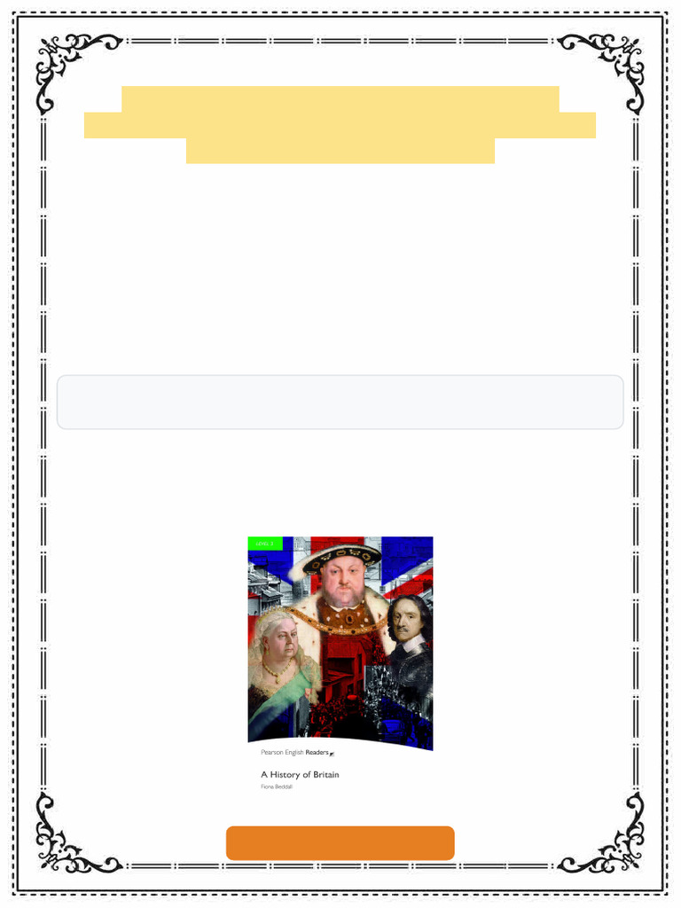 A History of Britain Pearson English Readers Level 3 2nd Edition Fiona ...