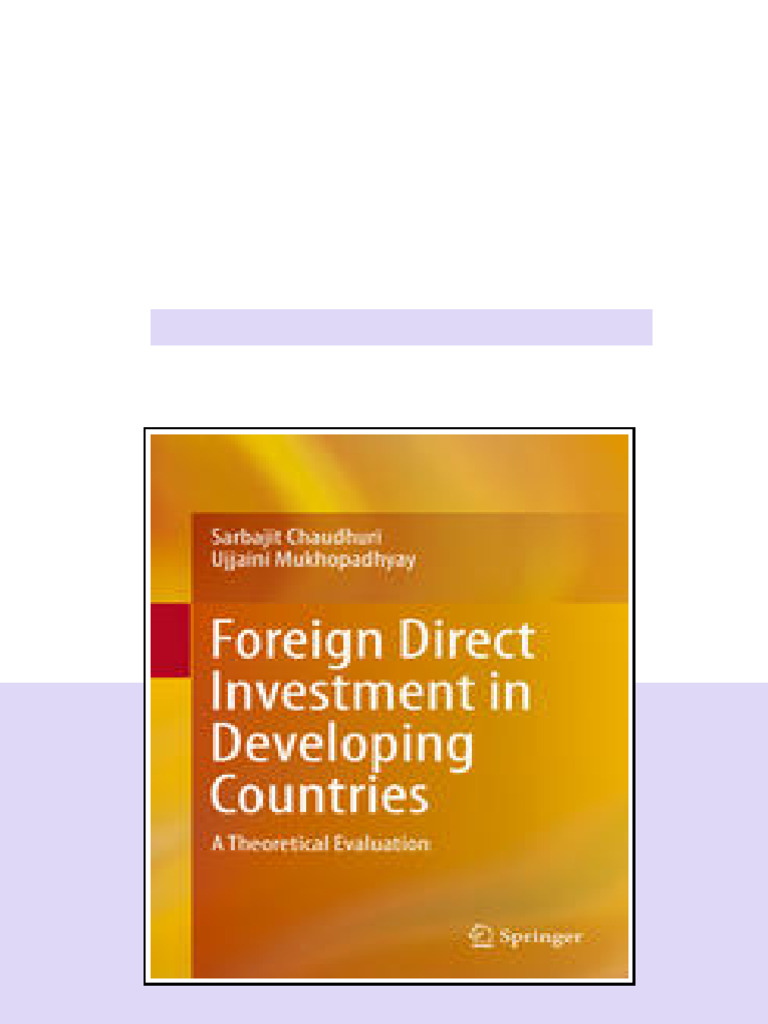 Foreign Direct Investment in Developing Countries A Theoretical ...