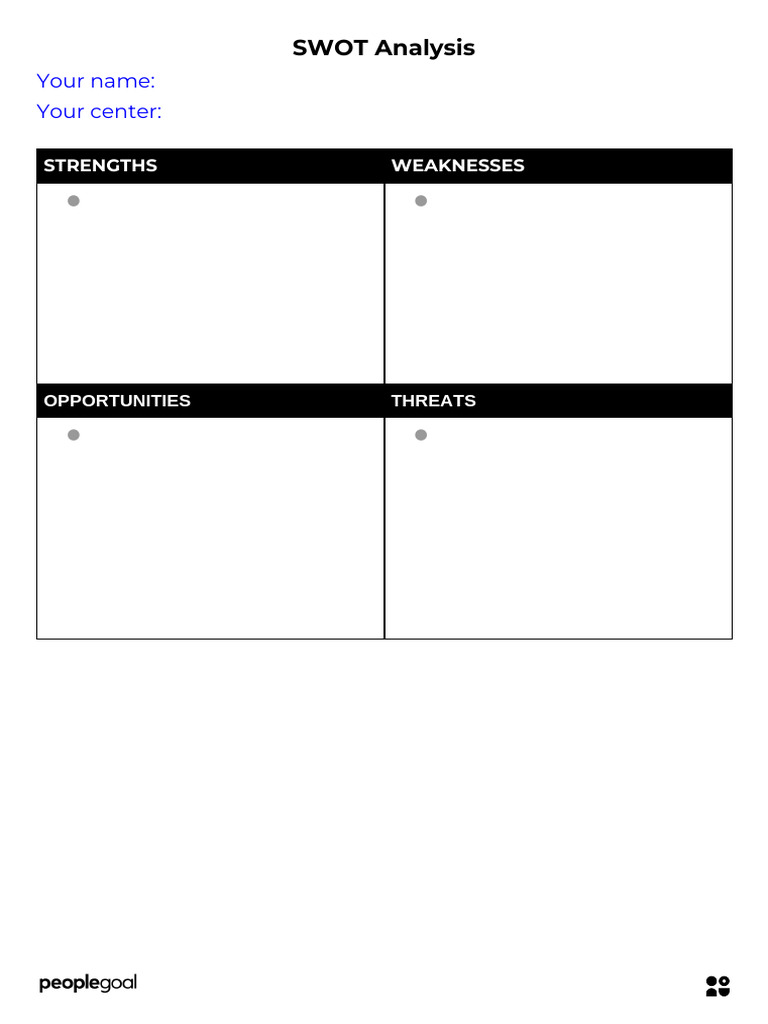 SWOT Analysis Template | PDF