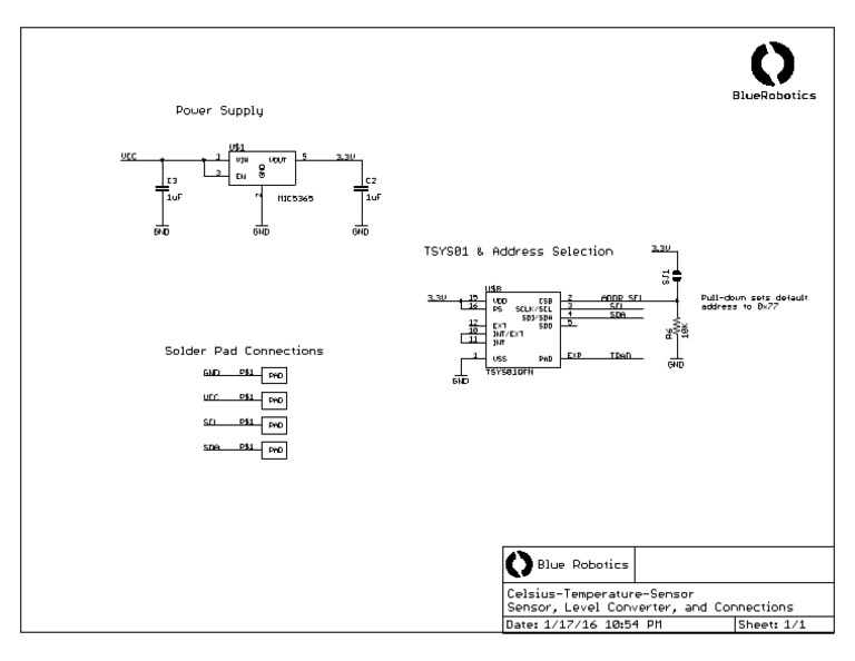 Celsius Temperature Sensor Schematic | PDF