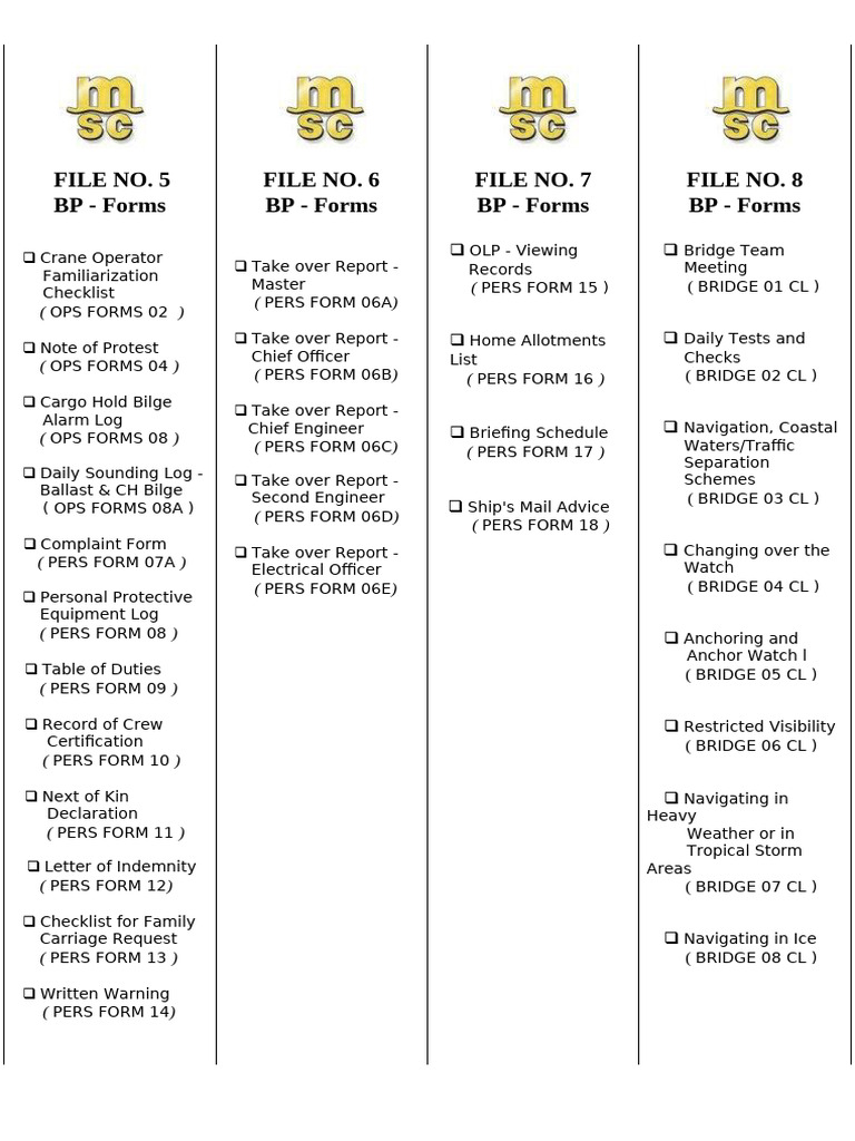 Comprehensive BP Forms Checklist | PDF | Vortices | Storms
