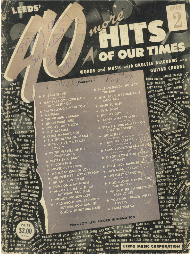 40 More Hits of Our Time Book 2 (Whole Album) | PDF