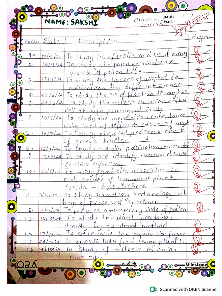 Class 12th Biology Practicals | PDF