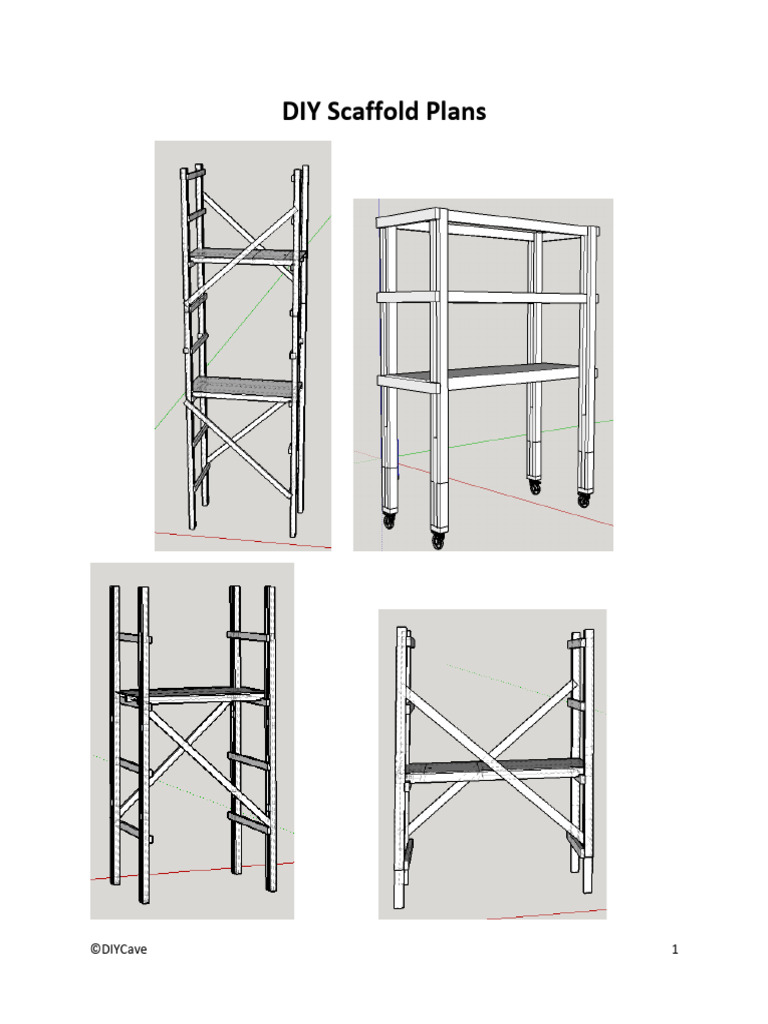 DIY Scaffold Plans and Assembly Guide | PDF | Scaffolding | Screw