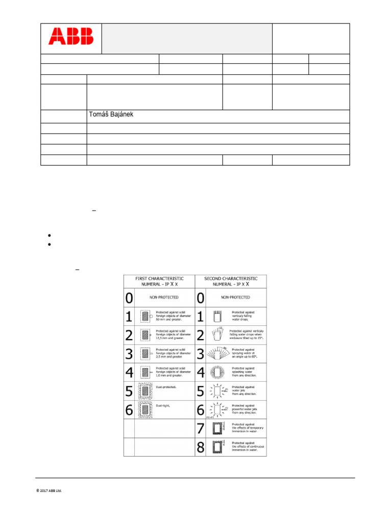 1VLG100626 - Instructions For Obtaining Internal IP3X (Excluding The ...