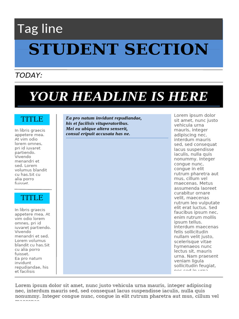 Dept News Letter Sample | PDF