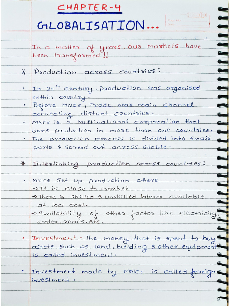 Economics Chapter 4 Notes | PDF