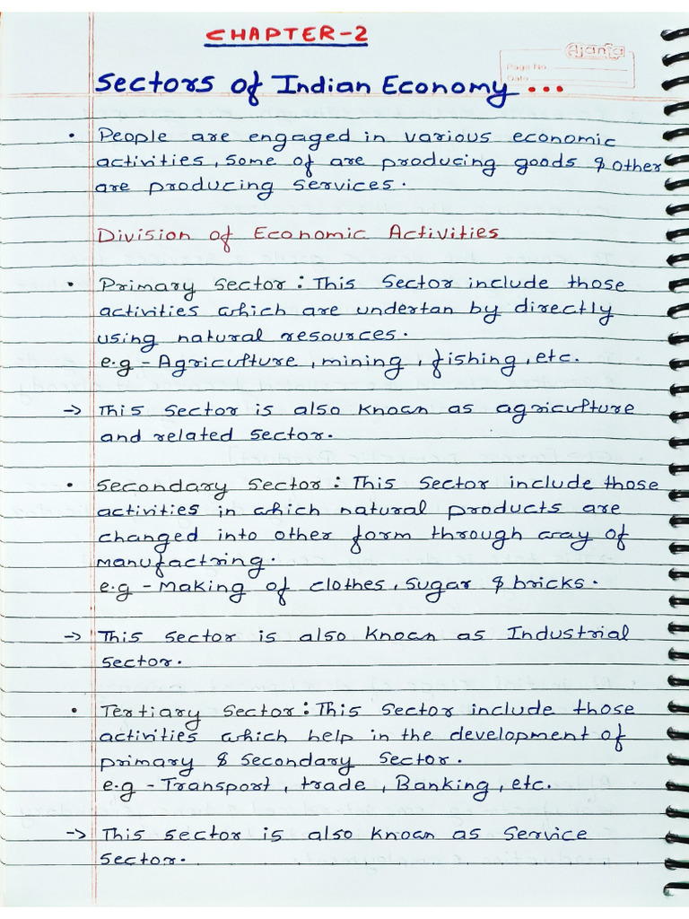 Economics Chapter 2 Notes | PDF