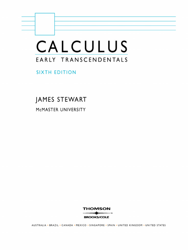 (Stewart's Calculus Series) James Stewart - Calculus (Stewart's ...