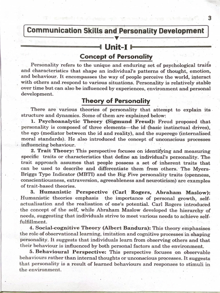 Personality and Personal Grooming | PDF