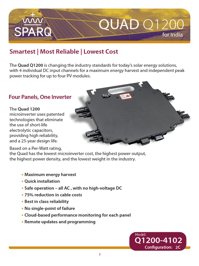 Q1200 - Dual Mode 2C 2022 v3.2 | PDF | Sustainable Energy | Electrical ...