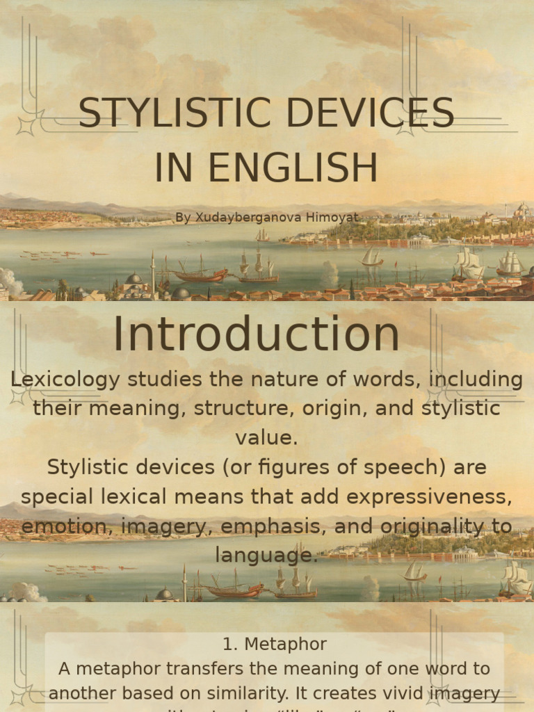 Stylistic Devices in English 20251204 134813 0000 | PDF | Metaphor ...