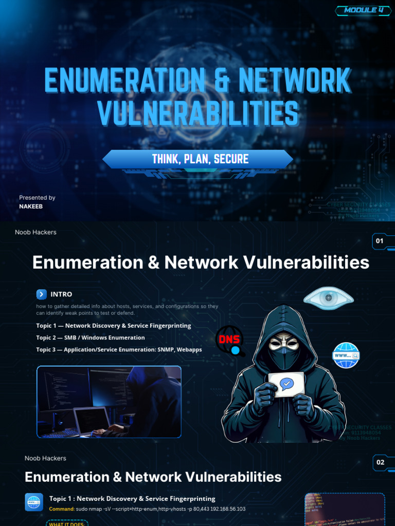 Network Enumeration & Vulnerability Guide | PDF | Port (Computer ...