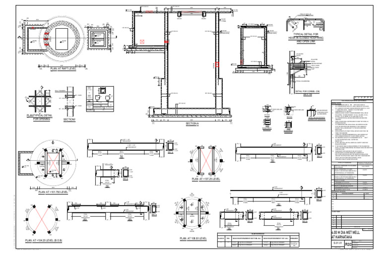 Structural Details for Wet Well Design | PDF