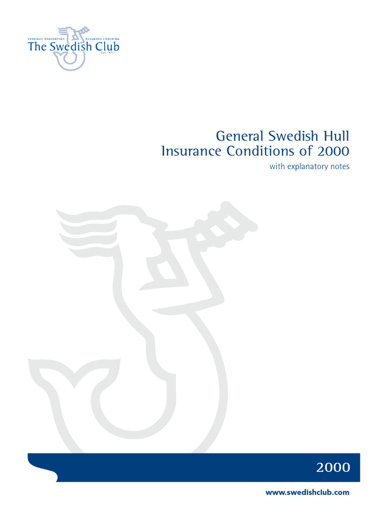 Swedish Hull Insurance Conditions 2000 | PDF
