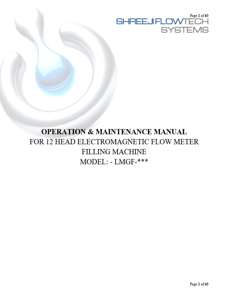 Operation Manual for Electromagnetic Flow Meter | PDF | Login | Button ...