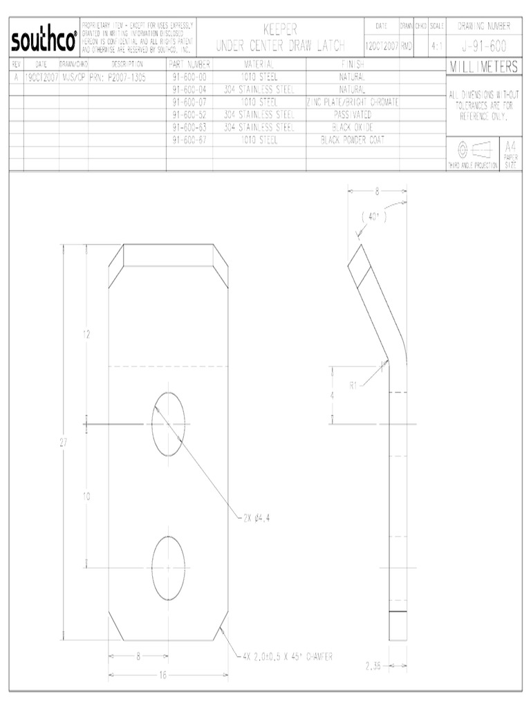 91 600 52 Keeper Drawing | PDF