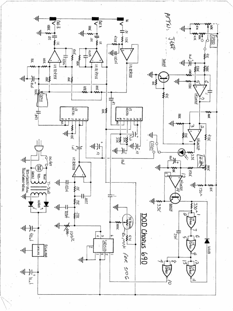DOD 690 Chorus Schematic | PDF