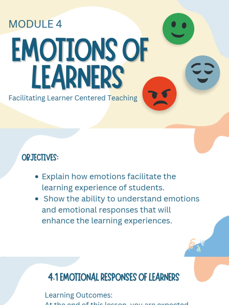 My Feelings Presentation For Social Emotional Learning in A Blue Orange ...
