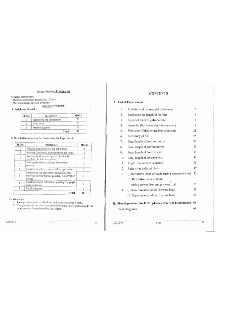 Physics Lab Manual (1&2) | PDF