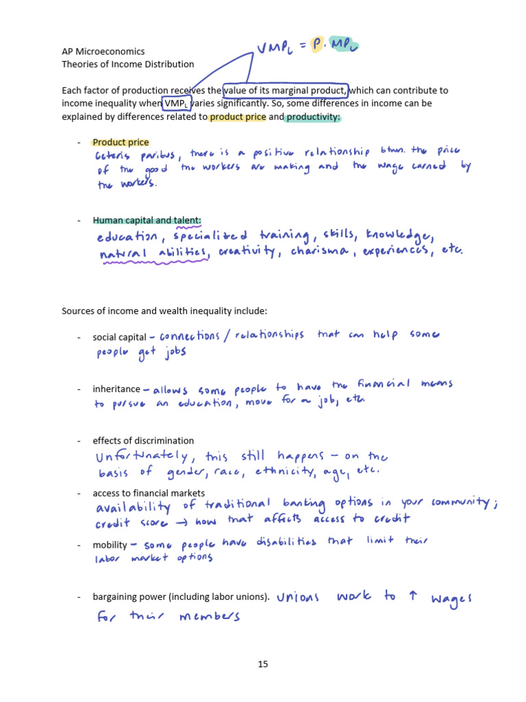 Theories of Income Distribution in Economics | PDF | Labour Economics ...