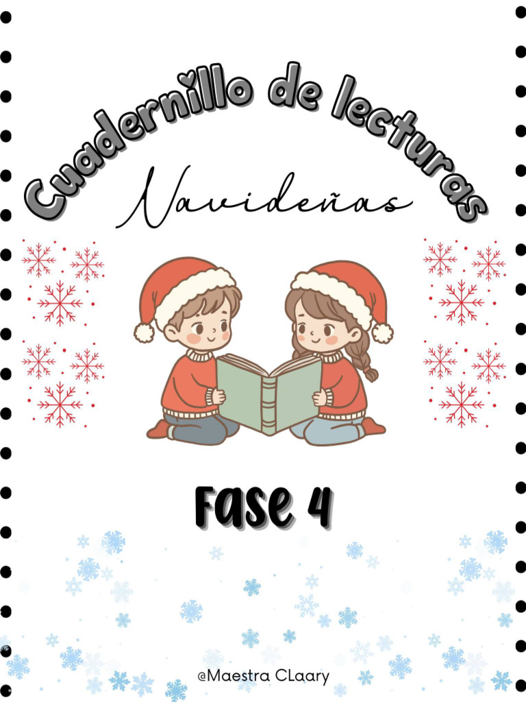 Cuadernillo Lecturas de Comprension Lectora Navidenas FASE 4 PDF | PDF