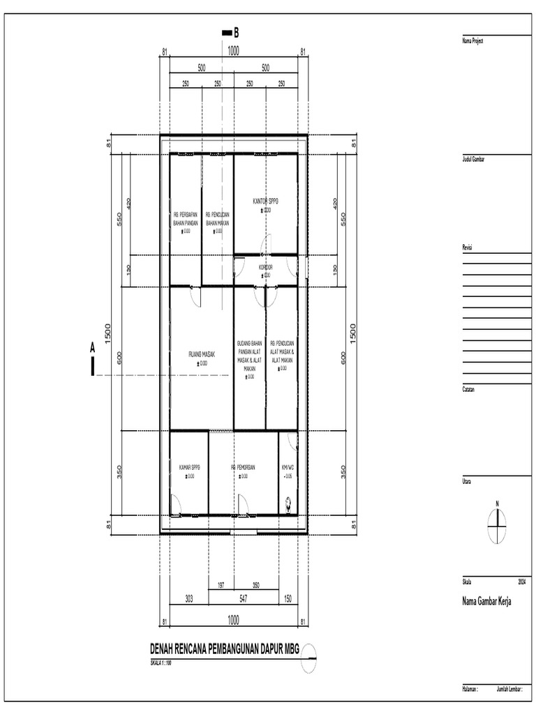 Denah Dapur MBG | PDF