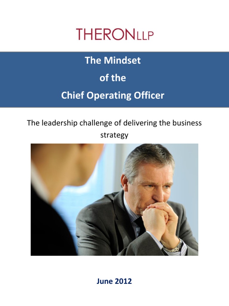 Report - The Mindset of The Chief Operating Officer | PDF | Chief ...