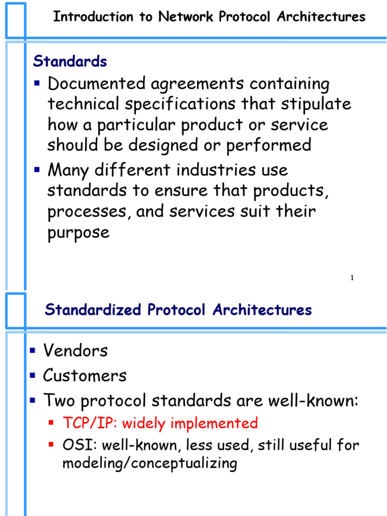 Understanding Network Protocol Standards | PDF | Internet Protocol ...