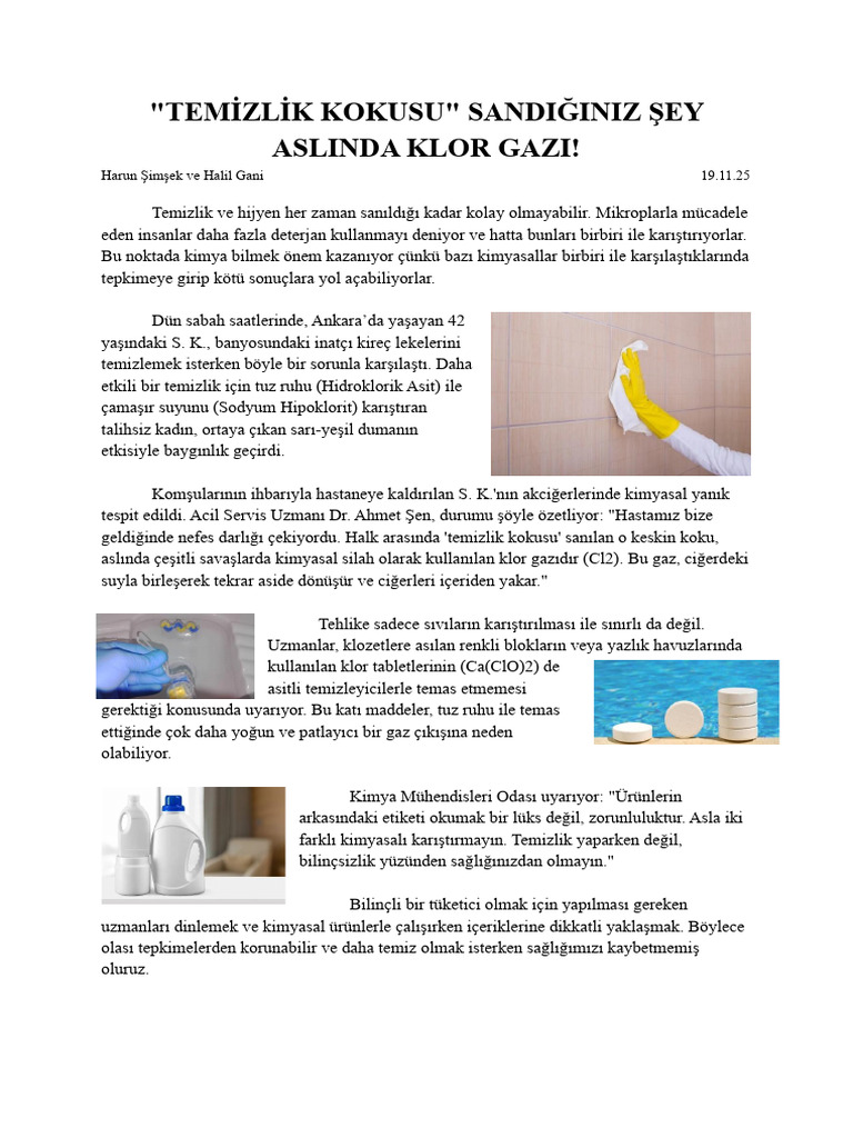 Klor Gazı | PDF