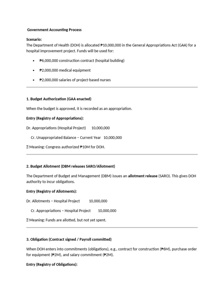 Government Accounting Process Overview | PDF | Budget | Economies