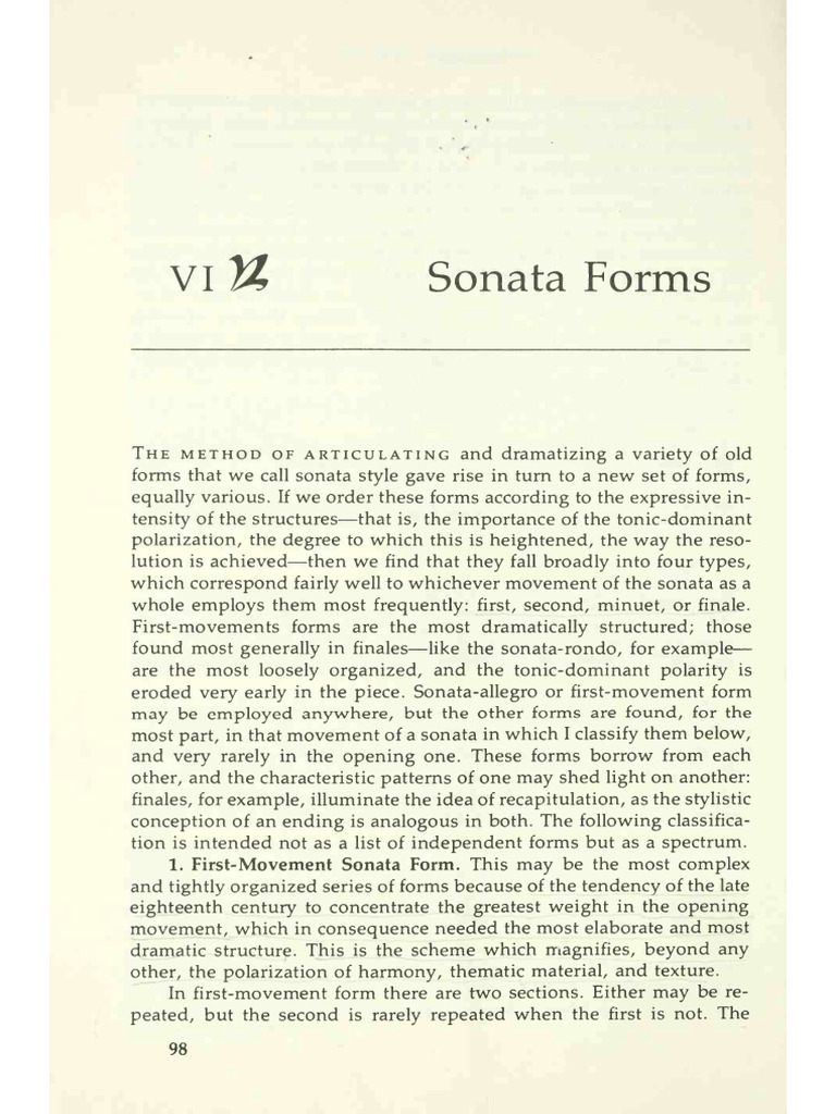 Sonata Forms | PDF