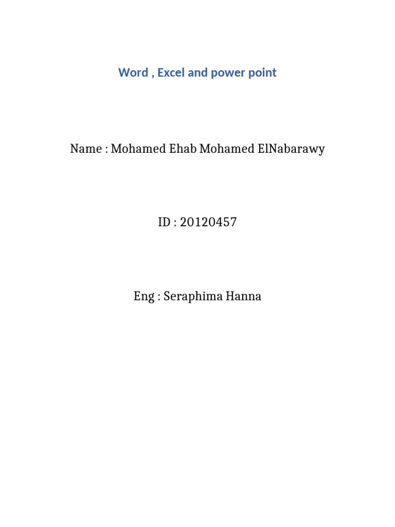 Microsoft Office: Word, Excel, PowerPoint Guide | PDF | Microsoft Excel ...