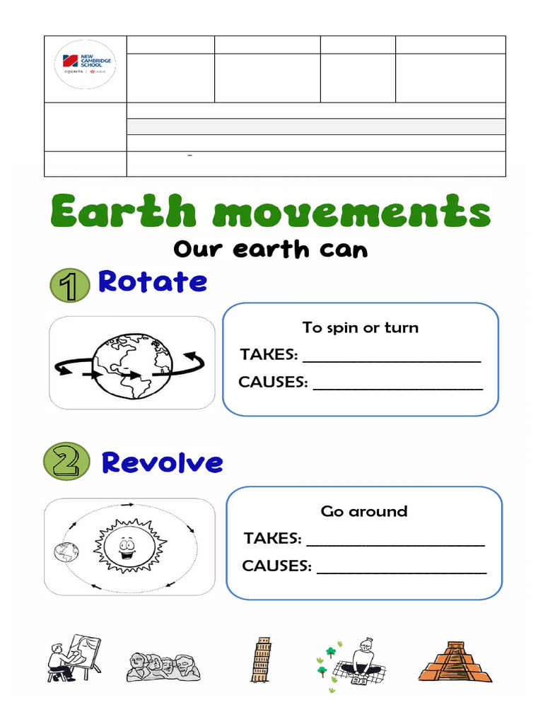 Worksheet Earth Movements | PDF | Volcano | Earth