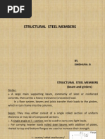 Types of Structural Steel Members | PDF | Beam (Structure) | Column